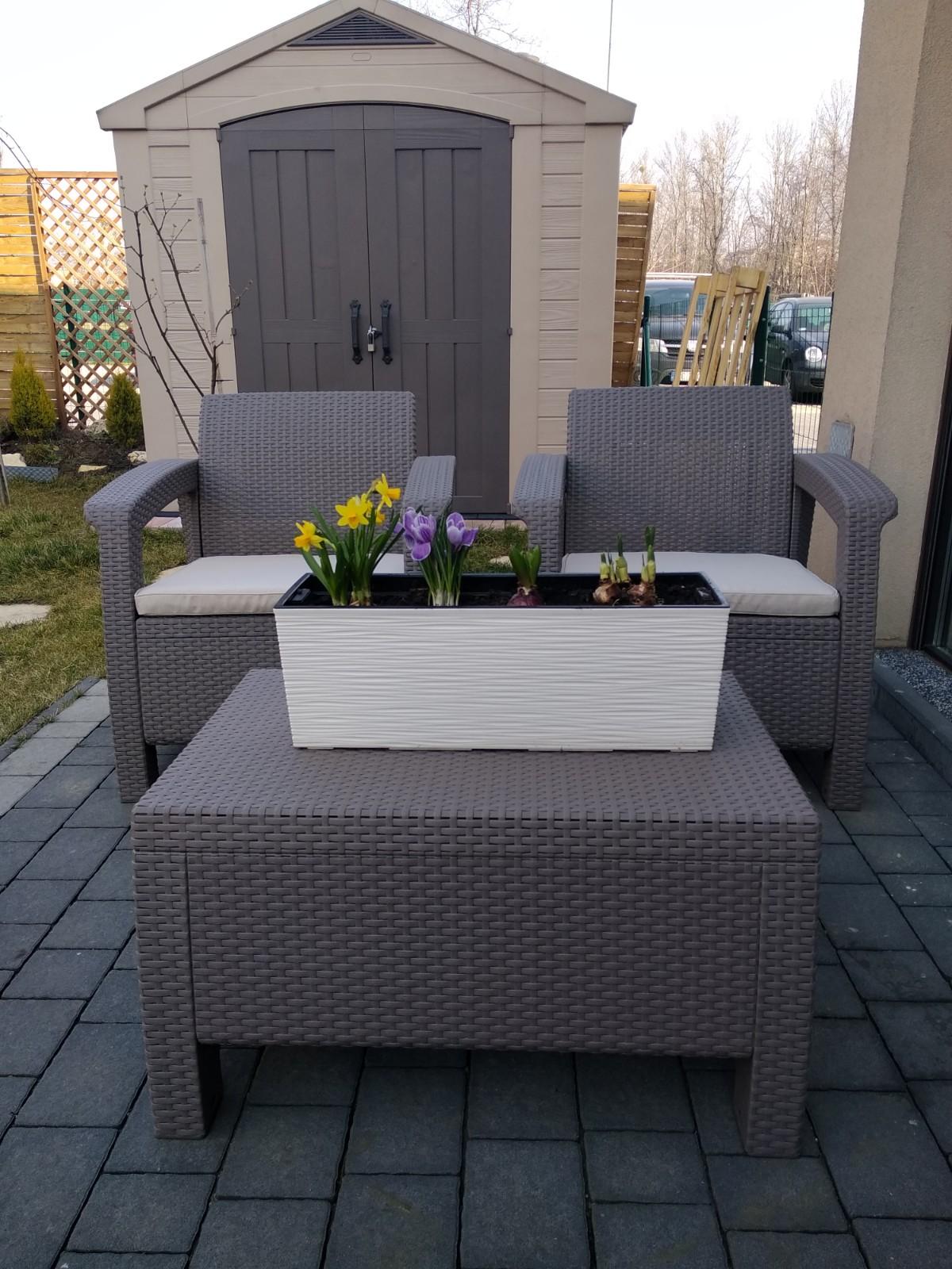 Zestaw ogrodowy Corfu Set Max Cappuccino Curver Keter - Meblobranie.pl