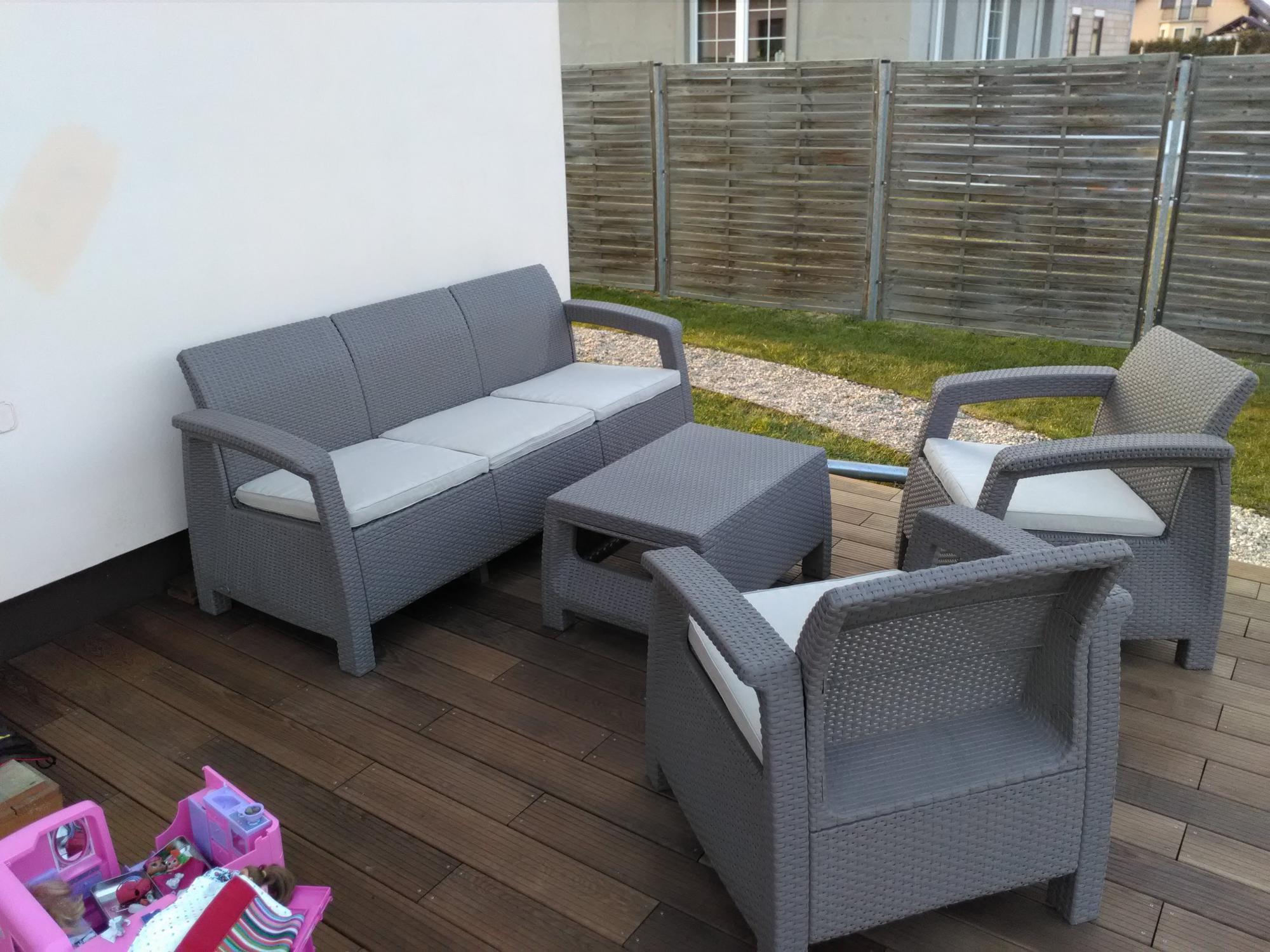Zestaw ogrodowy Corfu Set Max Cappuccino Curver Keter - Meblobranie.pl