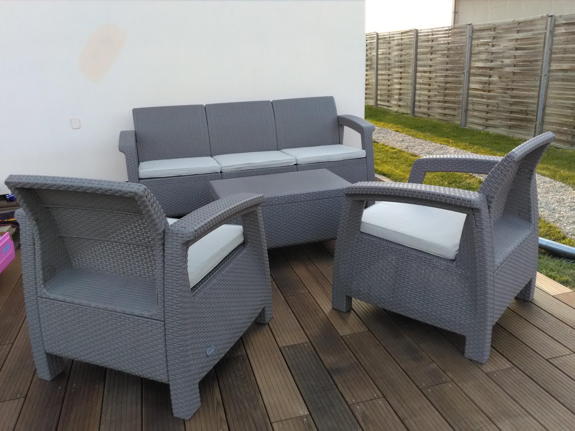 Zestaw ogrodowy Corfu Set Max Cappuccino Curver Keter - Meblobranie.pl
