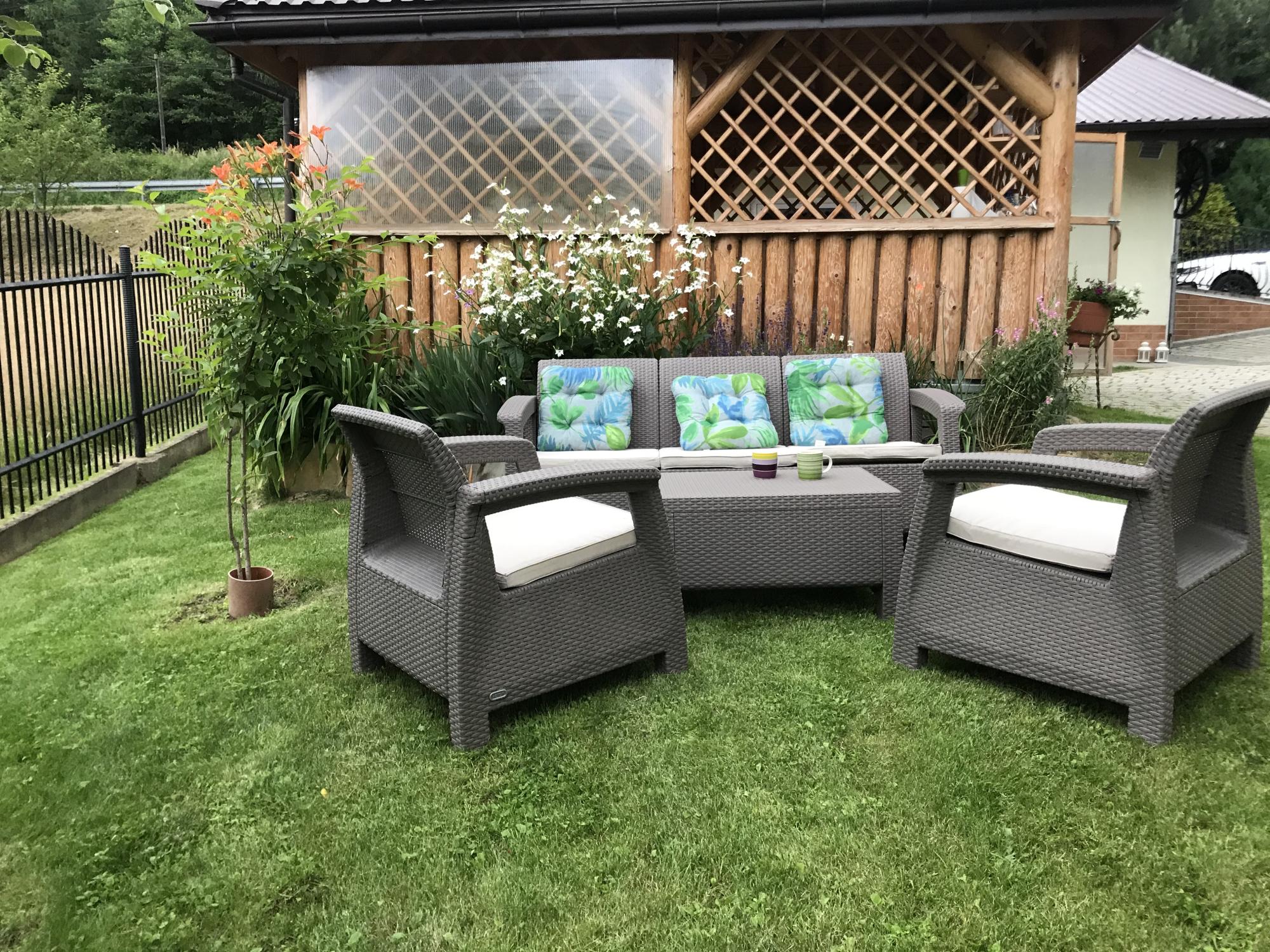 Zestaw ogrodowy Corfu Set Max Cappuccino Curver Keter - Meblobranie.pl